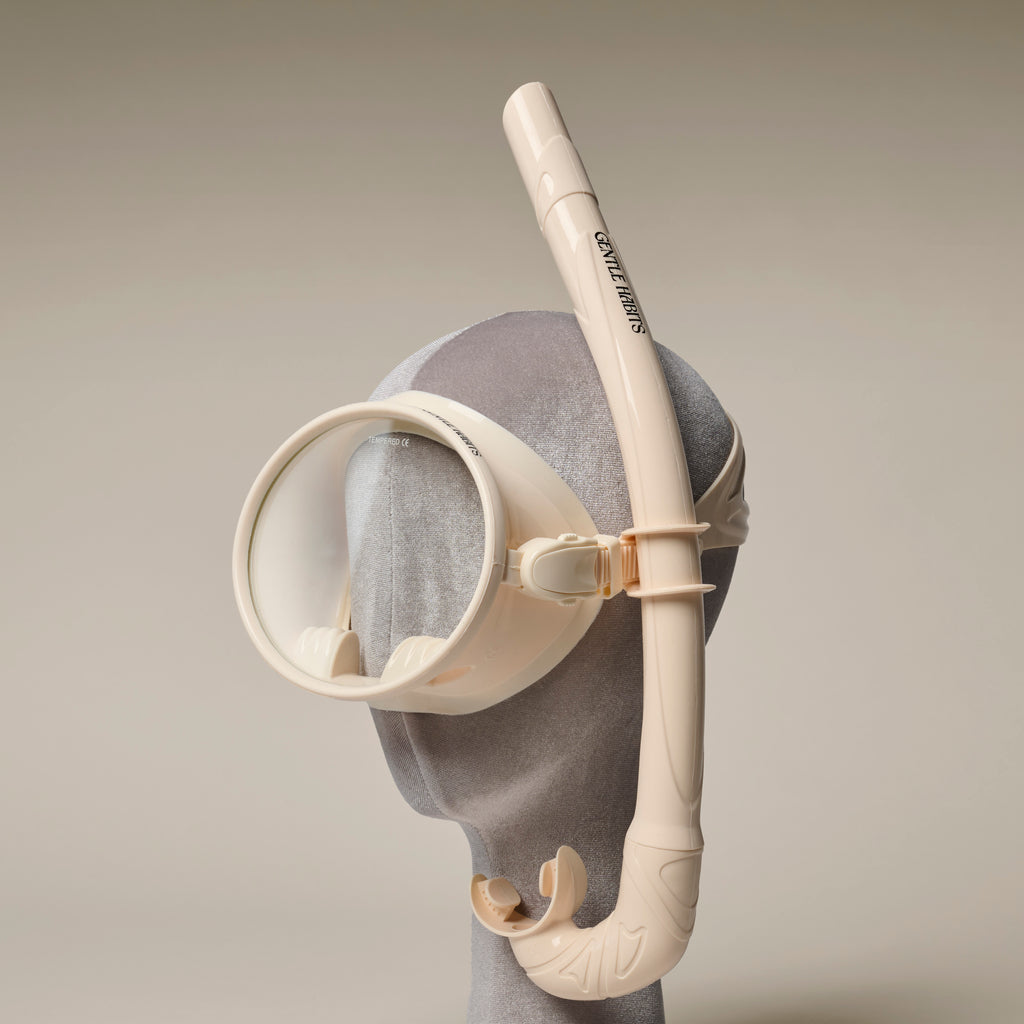 Dive Mask and Snorkel Set - CREAM – Gentle Habits